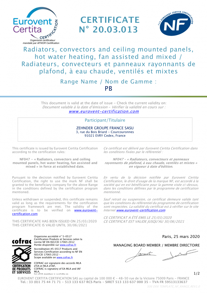 SERTİFİKALAR – SANPAN ISITMA SİSTEMLERİ SAN VE TİC A.Ş.